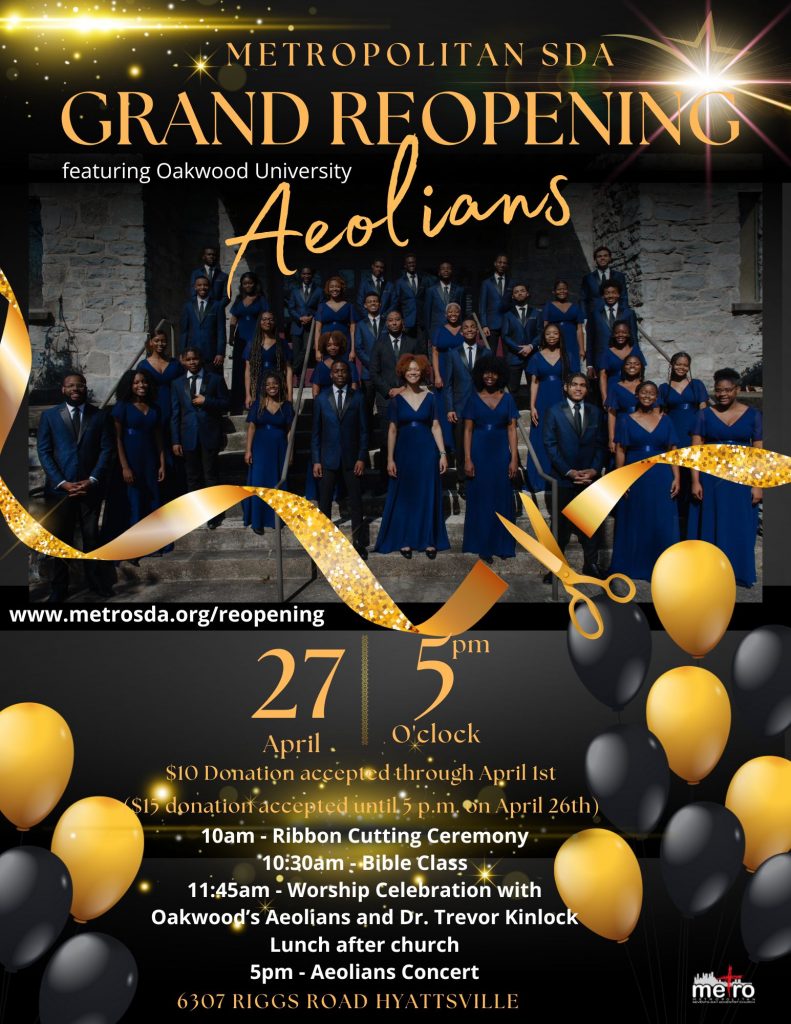 CALENDAR - Metropolitan Seventh-day Adventist Church